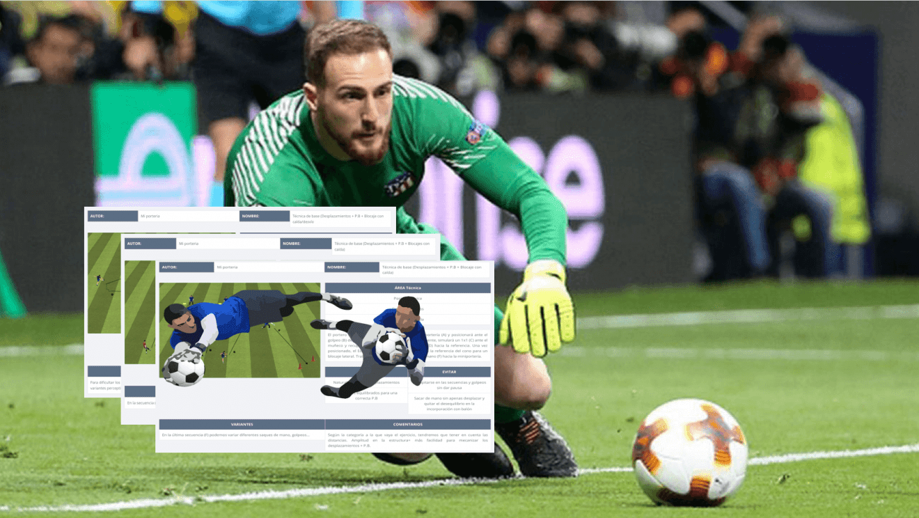 Exercises to improve the goalkeeper movement + collapse dive - Mi Portería